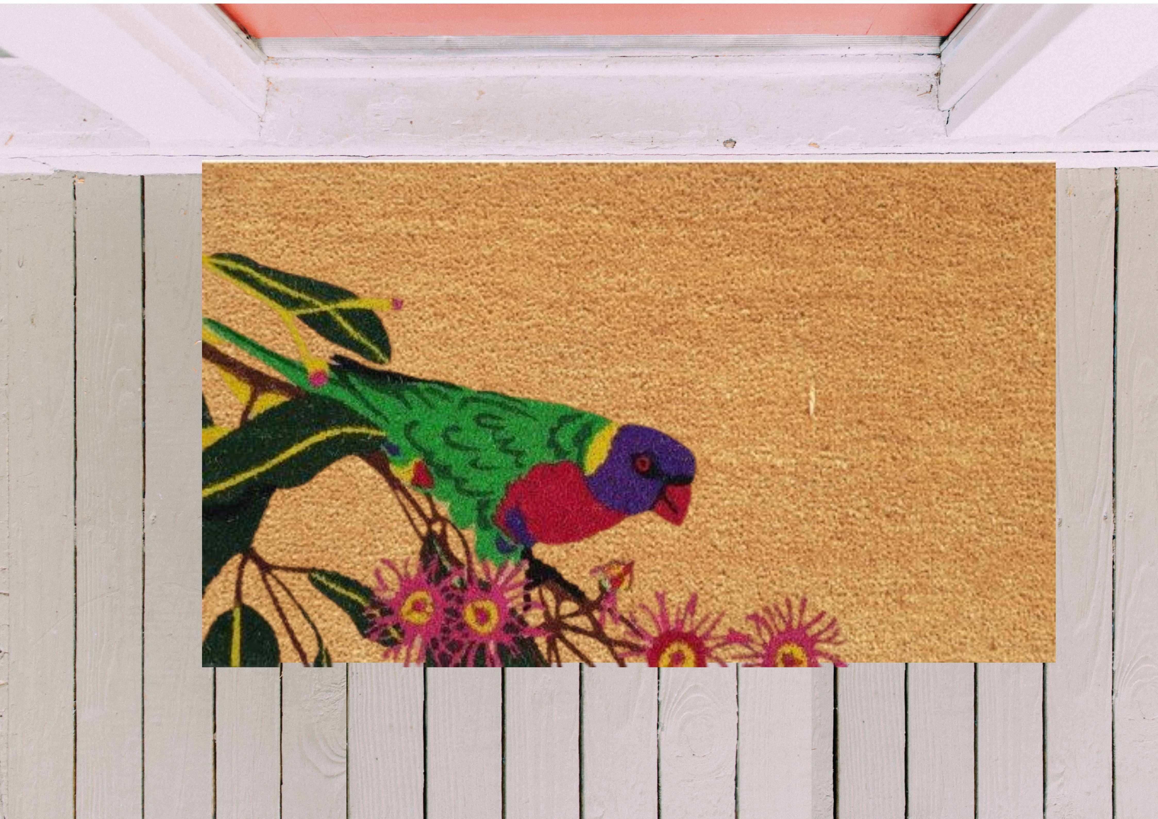 Flowers Doormat, Gumnut Doormat, Floral Doormat, Custom Doormat - Walk ...