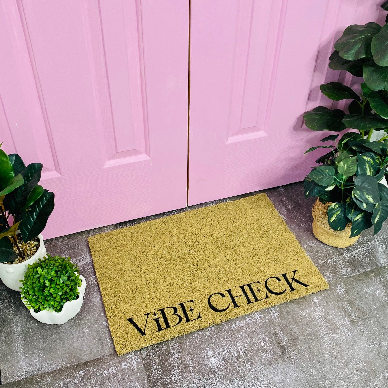 Vibe Check Doormat, Check Your Vibe Before You Come Inside Doormat ...