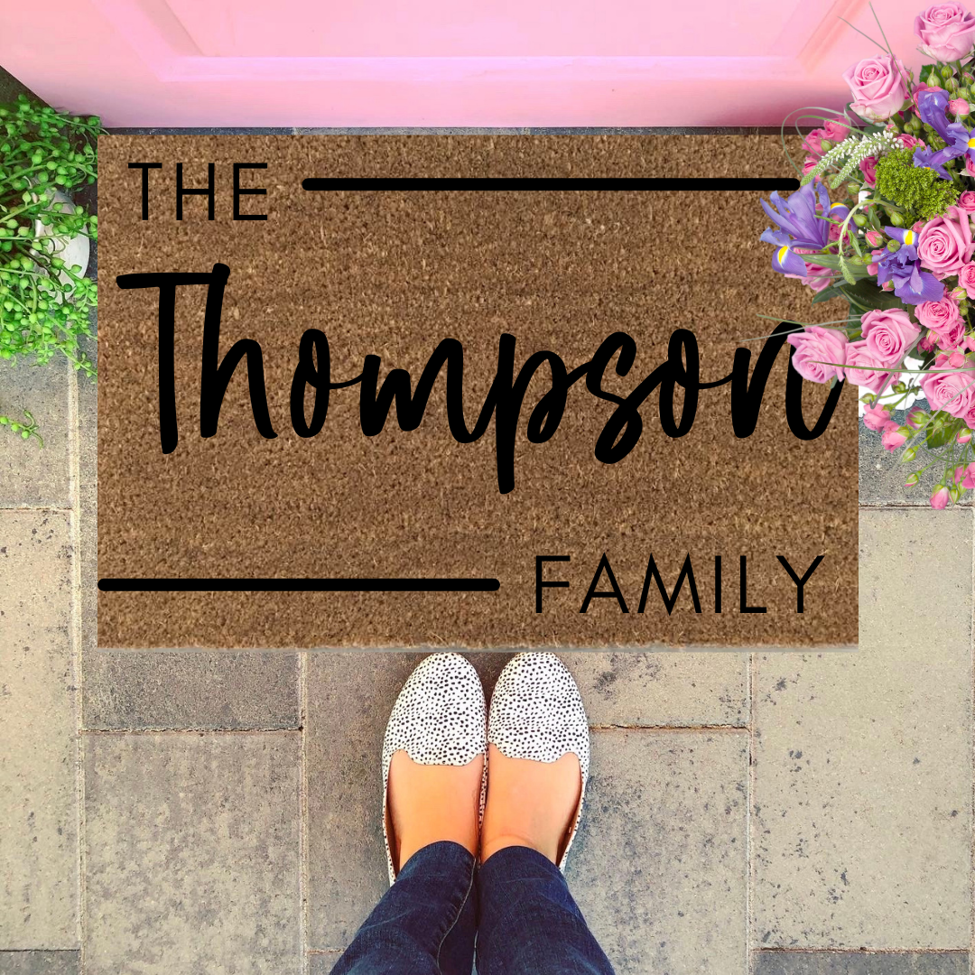 Custom Doormat, Housewarming Gift, Personalised Doormat, Family Doormat ...