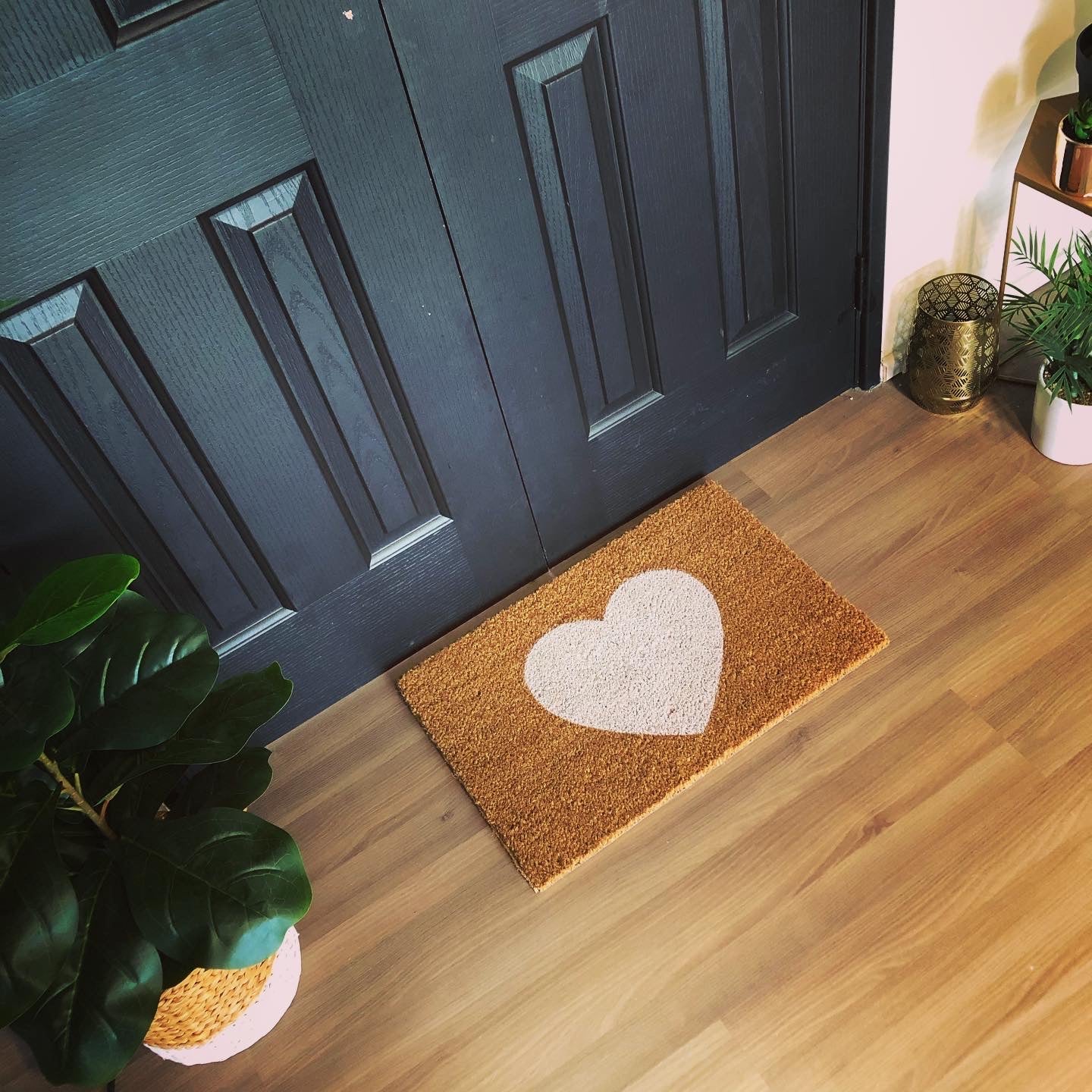 love heart doormat, white heart doormat, black heart doormat – Walk All ...
