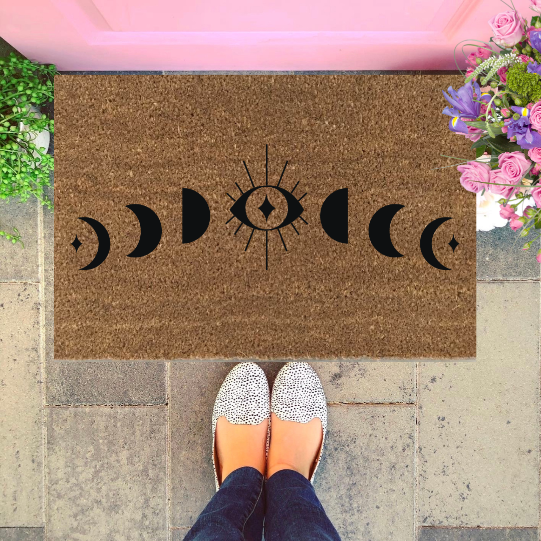 Moon Phases Doormat, Good Vibes Doormats, Spiritual Doormats – Walk All ...