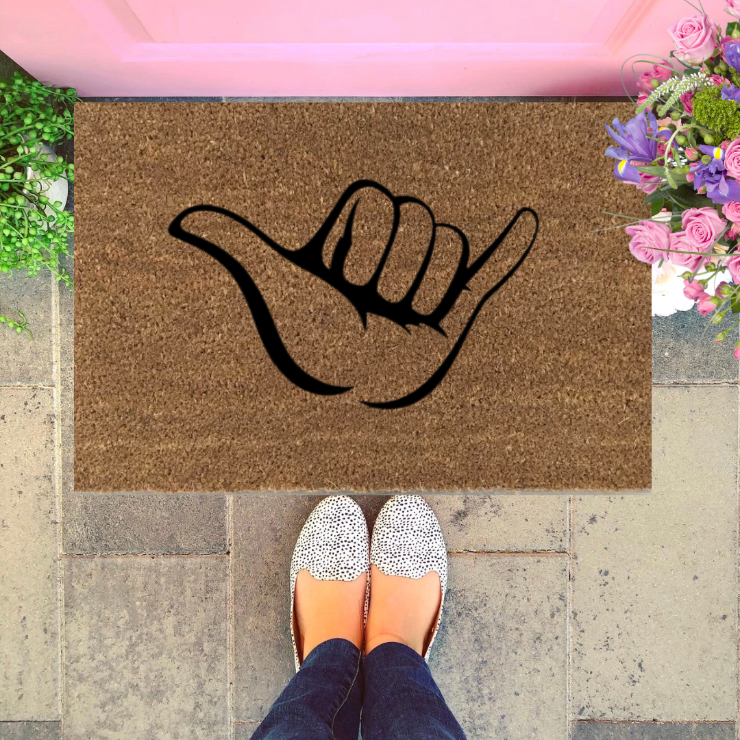 Shaka Doormat, Good Vibes Doormats, Spiritual Doormats - Walk All Over Me